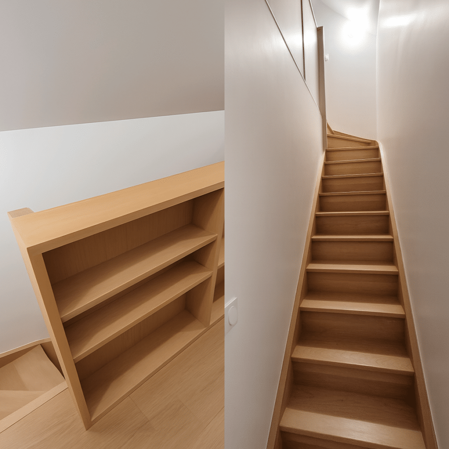 Garde-corps bibliothèque : solution 2-en-1 design et fonctionnelle