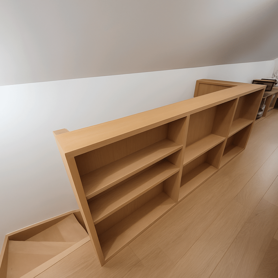 Garde-corps bibliothèque : solution 2-en-1 design et fonctionnelle